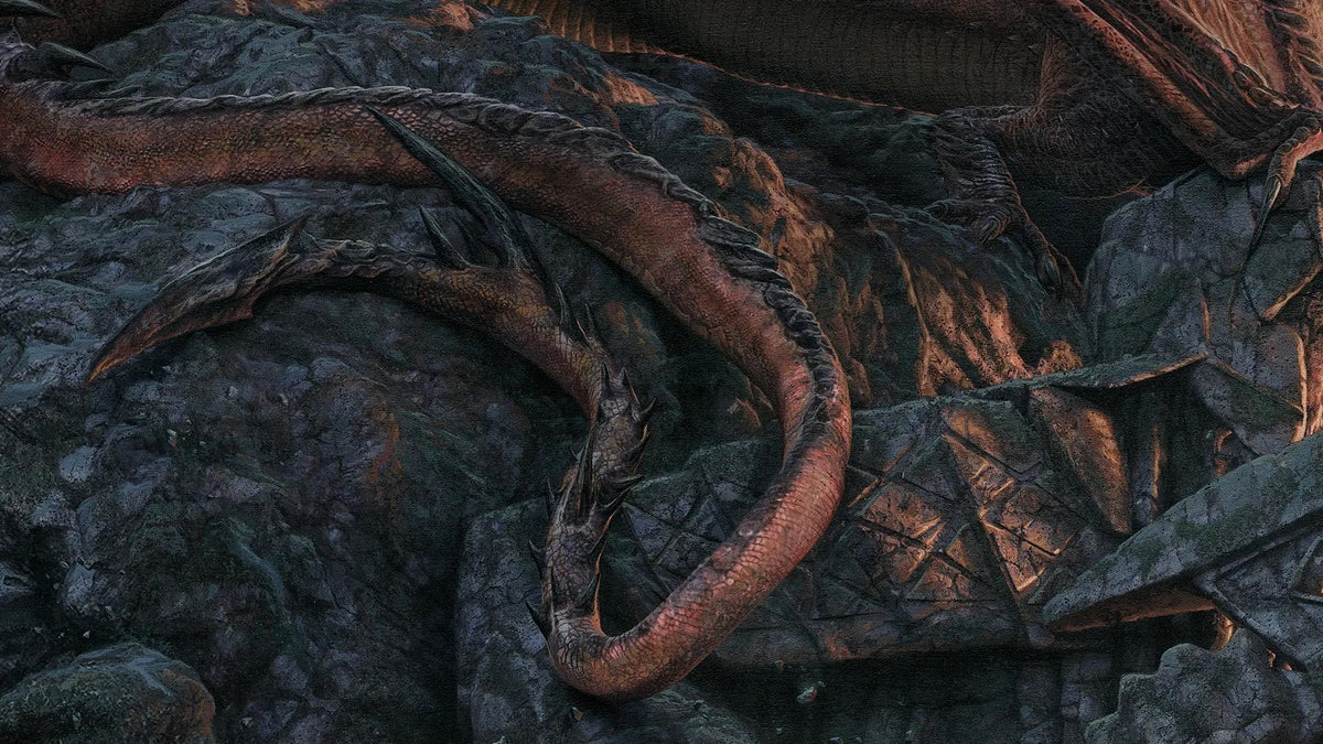 King Under the Mountain Smaug Dragon Fire The Hobbit Epic Fantasy Fine ...